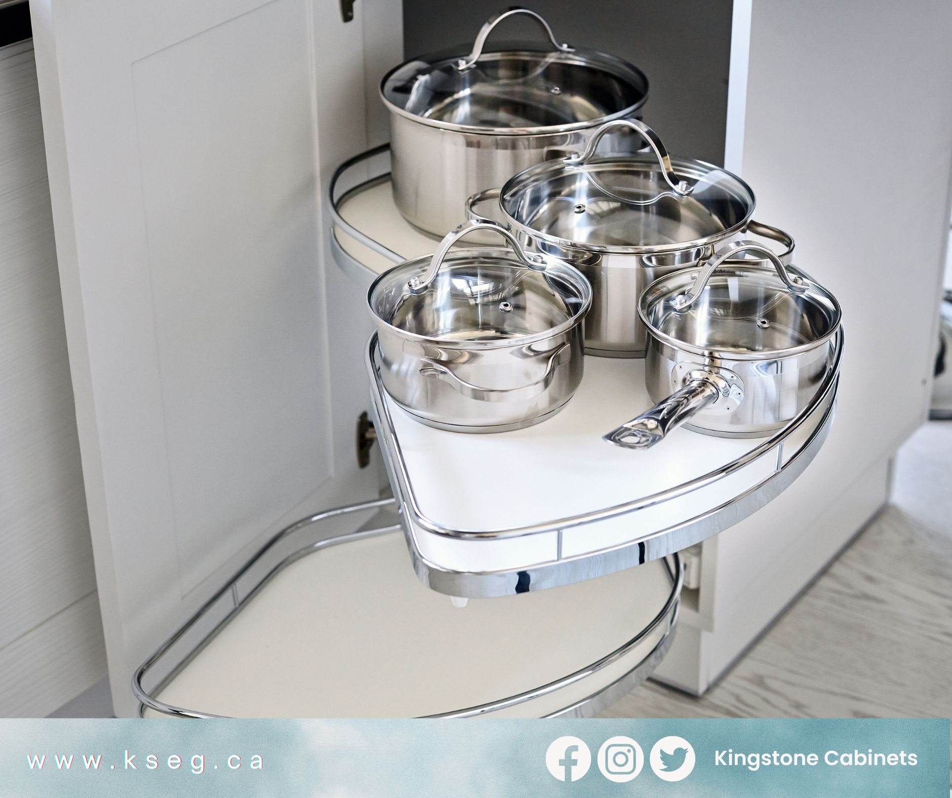 How to maximize storage in the corner cabinets? | Kingstone Cabinets